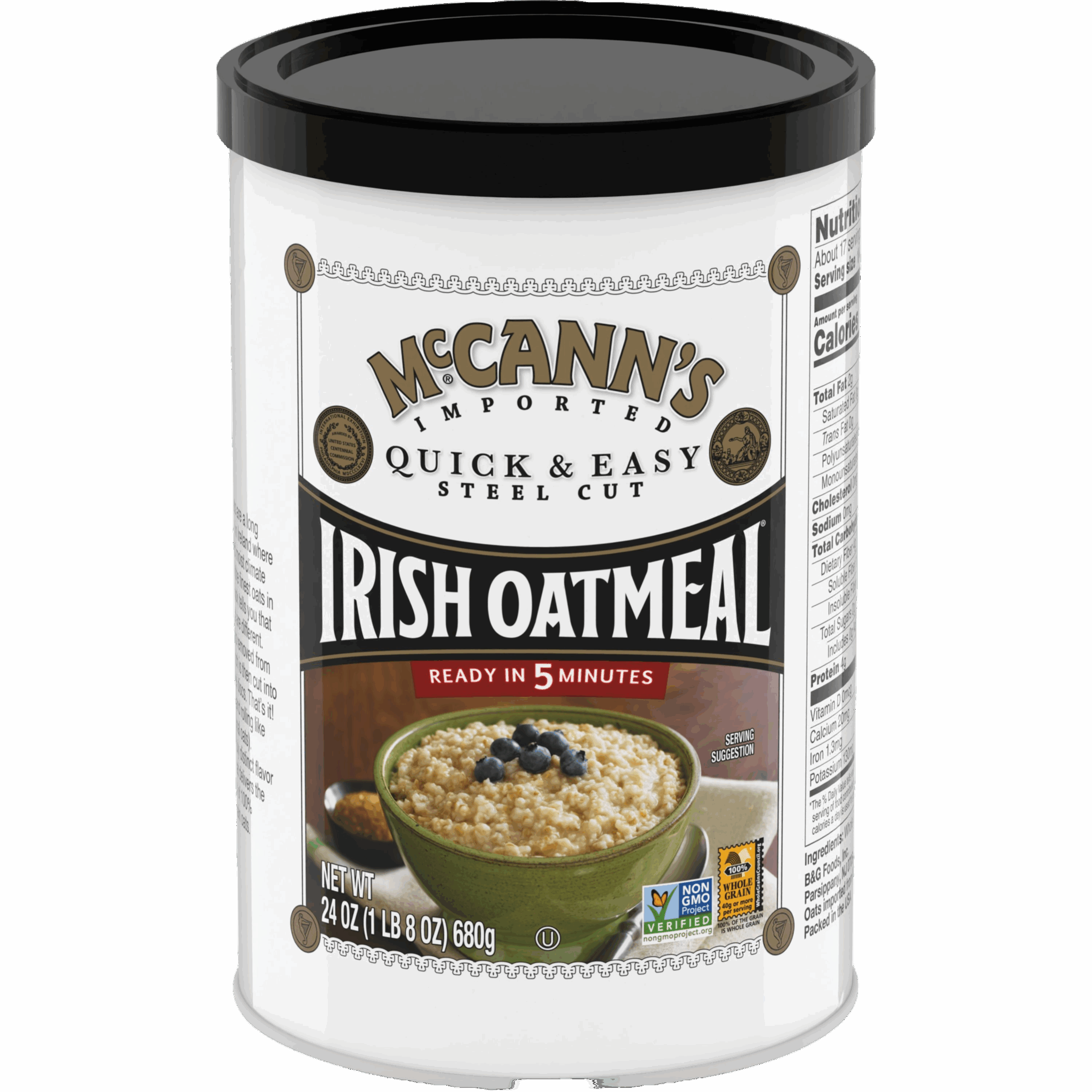 McCann's Quick & Easy Steel Cut Irish Oats - Steel Cut Oatmeal